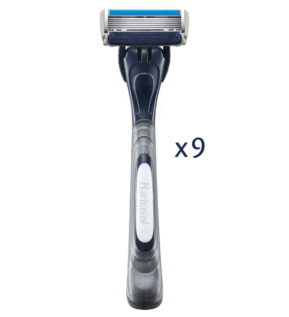 Barbasol Ultra 6 Plus Premium Disposable Razors Value Pack Bundle | For Men